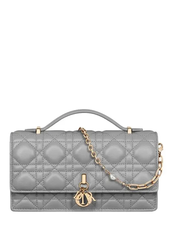 Dior Mini My Bag In Lambskin - Gray