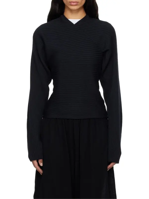 Paloma Wool V-neck Knitted Sweater - Black