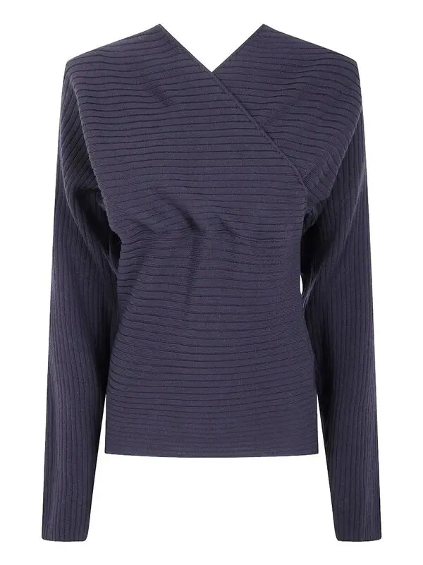 Paloma Wool V-neck Knitted Sweater - Grey