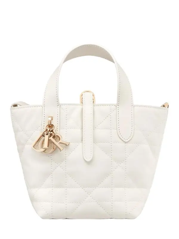 Dior Tojours Vertical Nano Tote Bag - Milky White