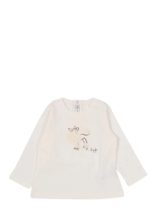 IL GUFO Bunny Print Long-sleeve T-shirt - White