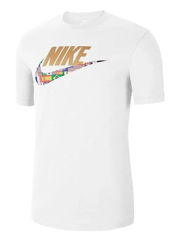 Nike Classical Printed Short Sleeve Tee - White