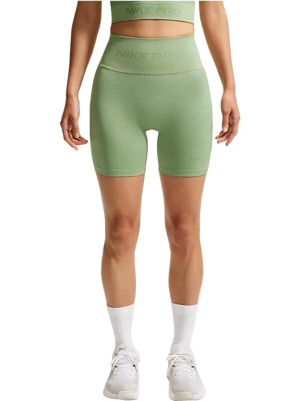 Nike Pro Seamless Dri-fit High-waisted 5" Cycling Shorts - Steam