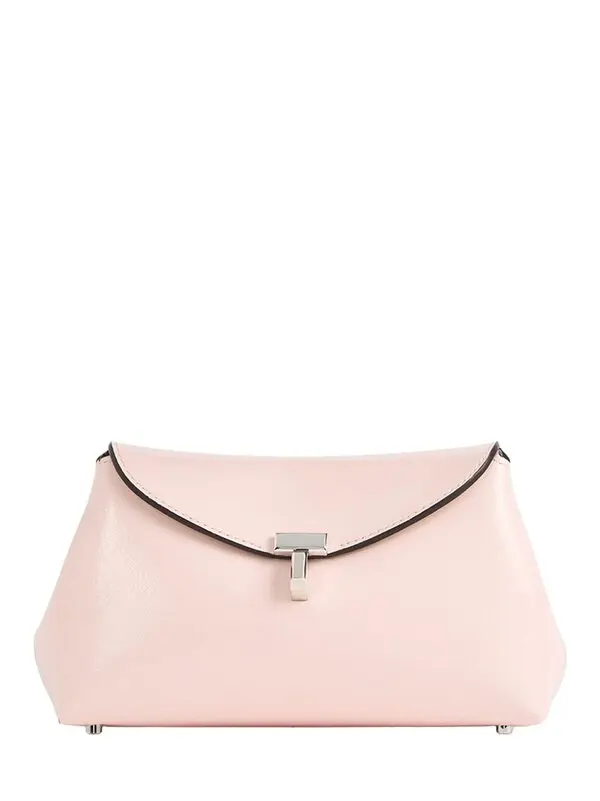 TOTEME Mini T-lock Leather Clutch - Pink