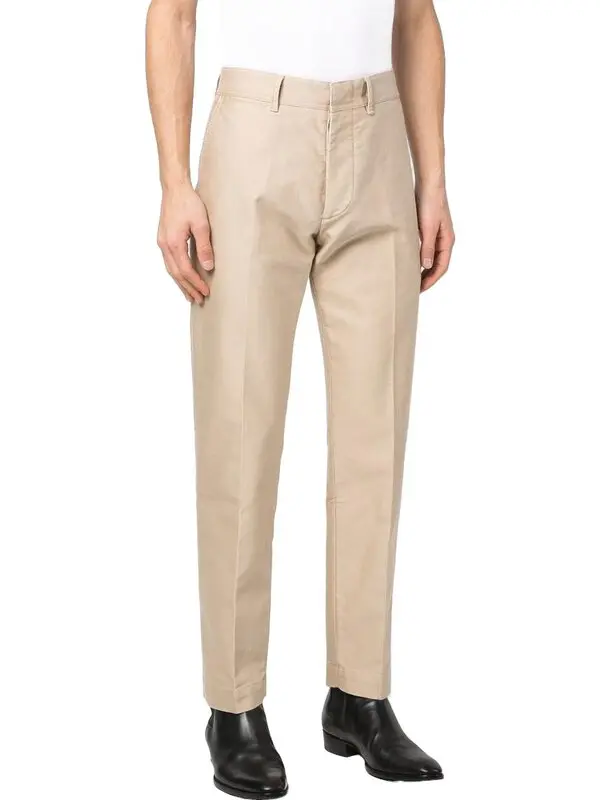TOM FORD Tailored Cotton Trousers - Beige