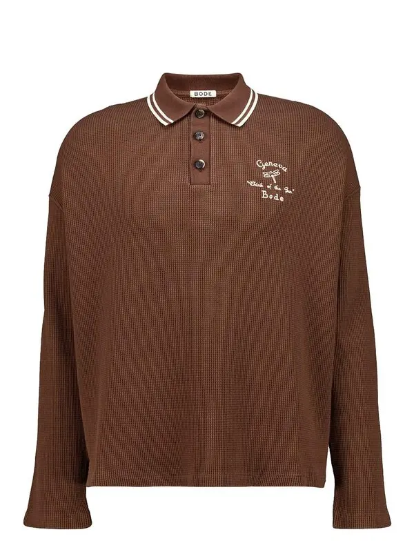 BODE Geneva Waffle Polo - Brown
