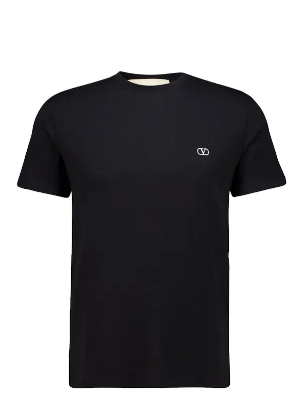 Valentino Garavani Cotton Regular Fit T-shirt - Black