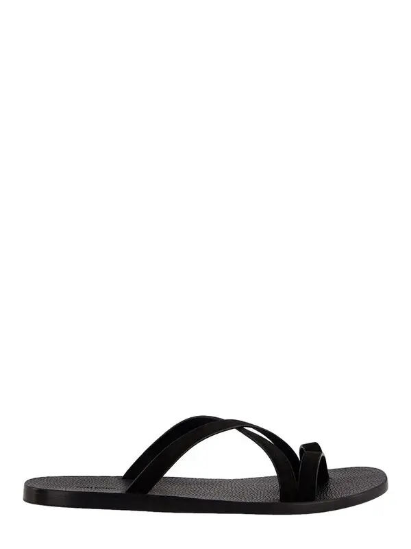 TOM FORD Leather Criss-cross Sandals - Black