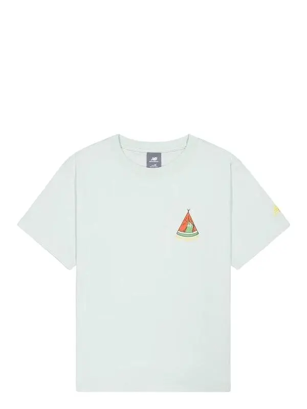 NEW BALANCE Short Sleeve T-shirt - Light Blue