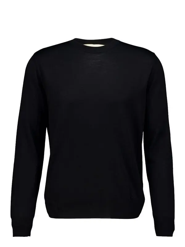 Valentino Garavani Virgin Wool Crew Neck Jumper - Black