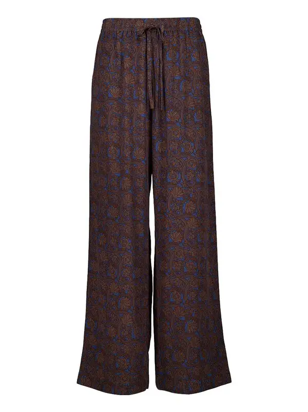 Matteau Marrakesh Silk Casual Trousers - Brown