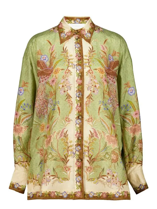 Zimmermann Indra Relaxed Shirt - Green