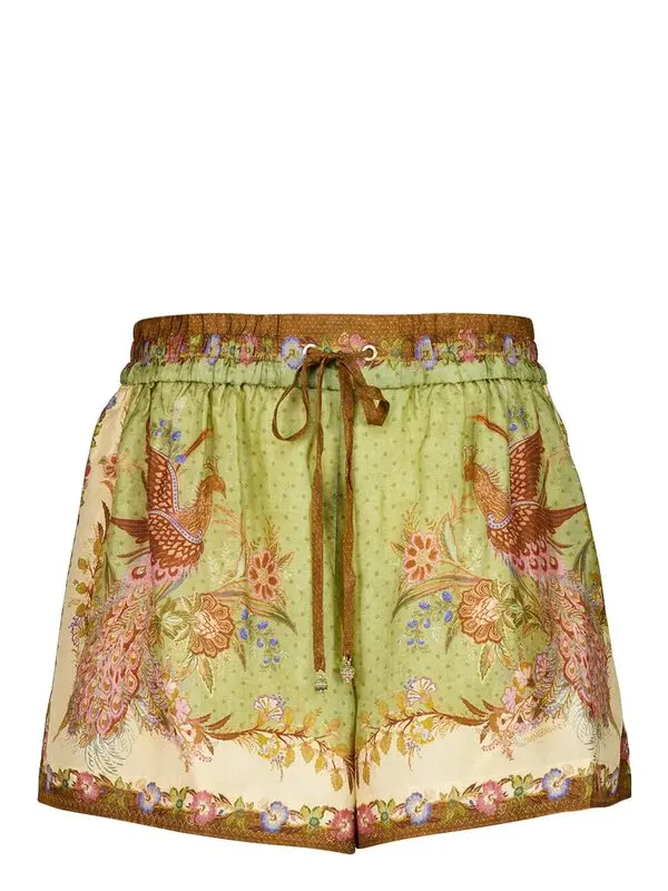Zimmermann Indra Relaxed Shorts - Green