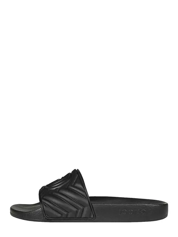Gucci Quilted Slides - Black