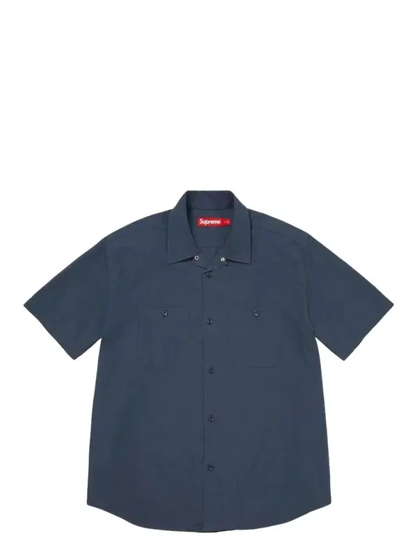 Supreme Ss26 Cigarette S/s Shirt - Navy