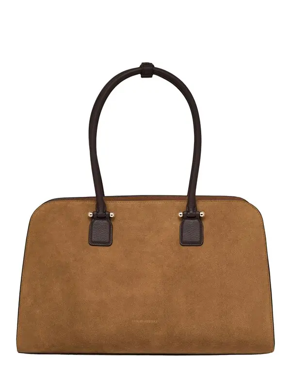 Strathberry Georgia Maxi Top Handle Bag - Brown