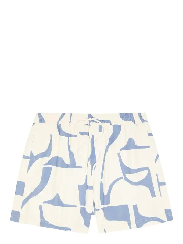 RAITH Massira Patterned Woven Swim Shorts - Cream