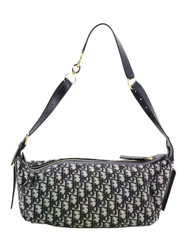 Dior D-journey Bag Oblique Canvas Medium Shoulder Bag - Blue