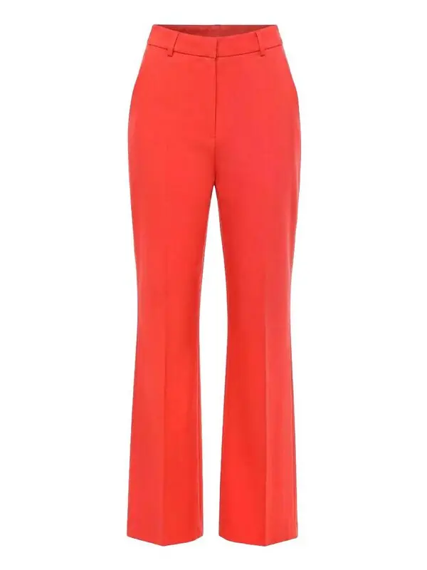 David Koma High-waist Wool Trousers - Red