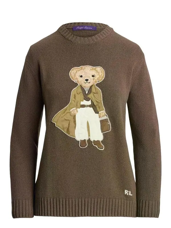 Ralph Lauren Polo Bear Cashmere Sweater - Brown