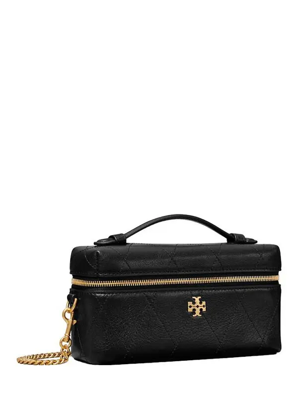 Tory Burch Charlie Quilted Vanity Case - Black
