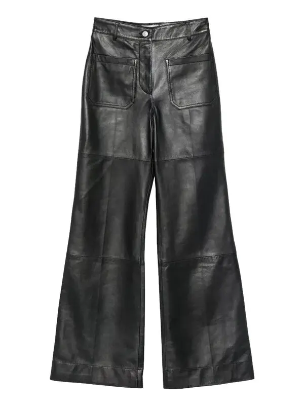 Victoria Beckham Patch-pocket Trousers - Black