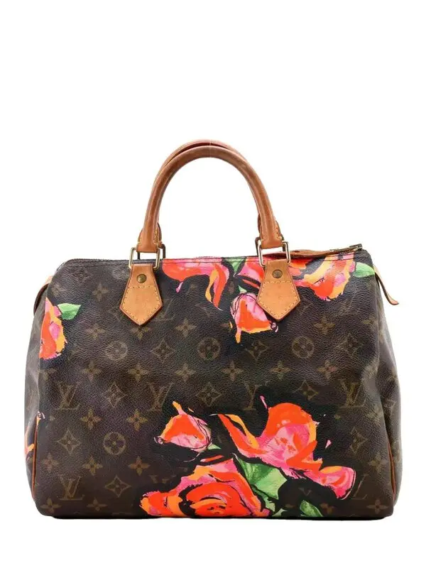 LOUIS VUITTON Speedy Limited Edition Monogram Roses 30 Handbag - Multicolour