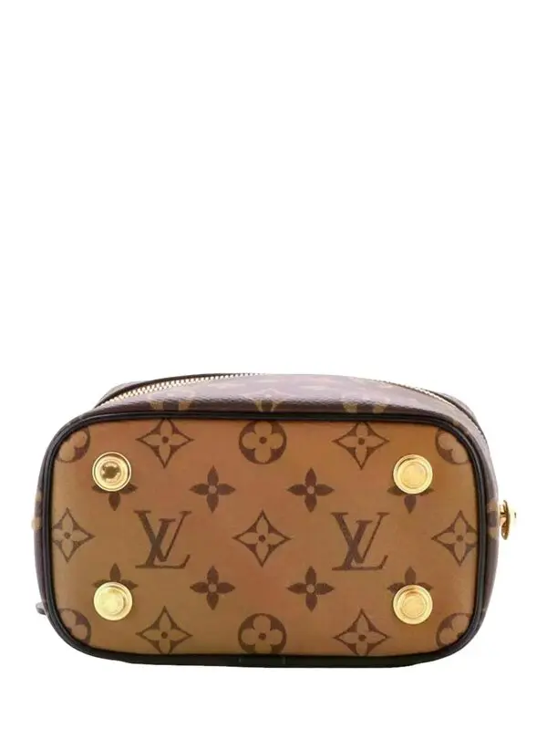 LOUIS VUITTON Reverse Monogram Canvas Pm Satchel - Brown