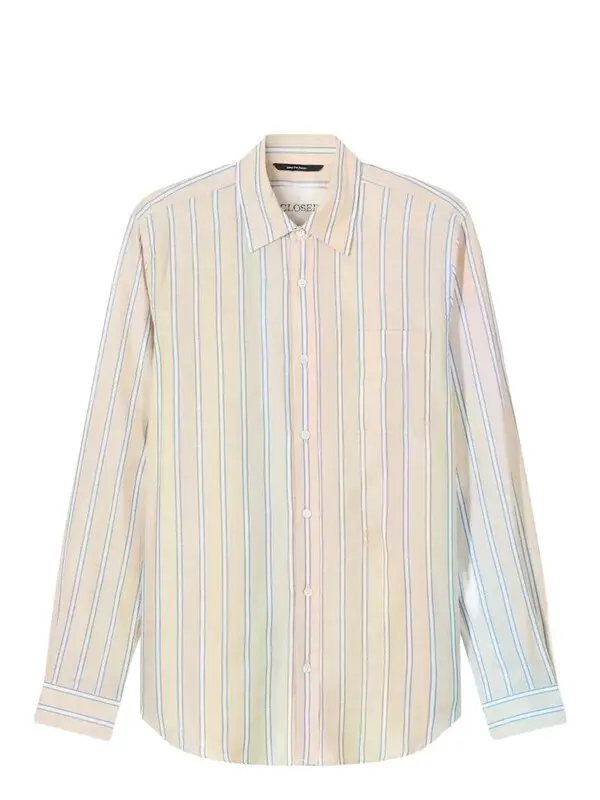 Closed Striped Shirt - Neutrals