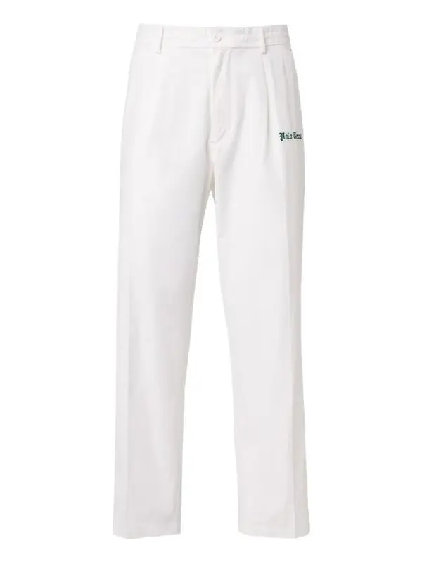 Polo Ralph Lauren Logo Cotton-blend Straight Pants - White