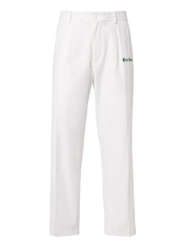 Polo Ralph Lauren Logo Cotton-blend Straight Pants - White