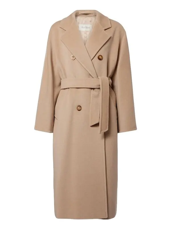 Max Mara Madame Wool And Cashmere Coat - Beige