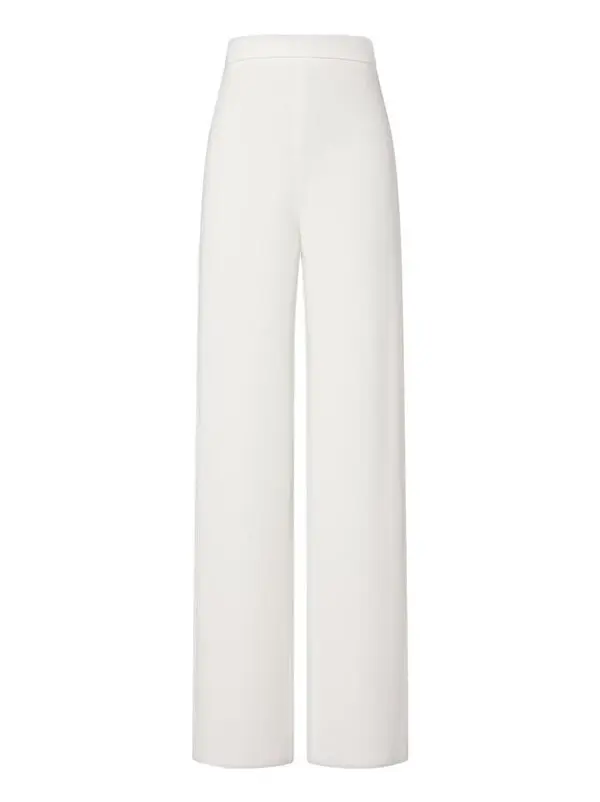 Max Mara Cady Wide-leg Pants - White