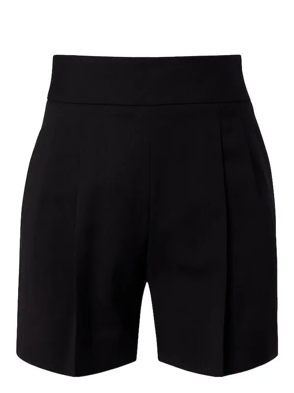 Max Mara Virgin Wool Shorts - Black
