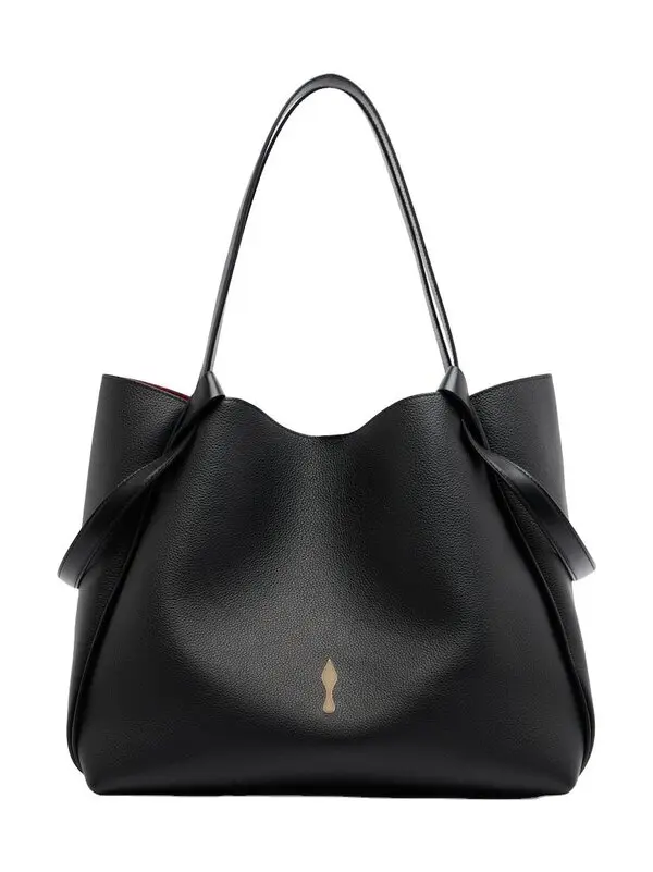 CHRISTIAN LOUBOUTIN Bettina Large Leather Tote Bag - Black