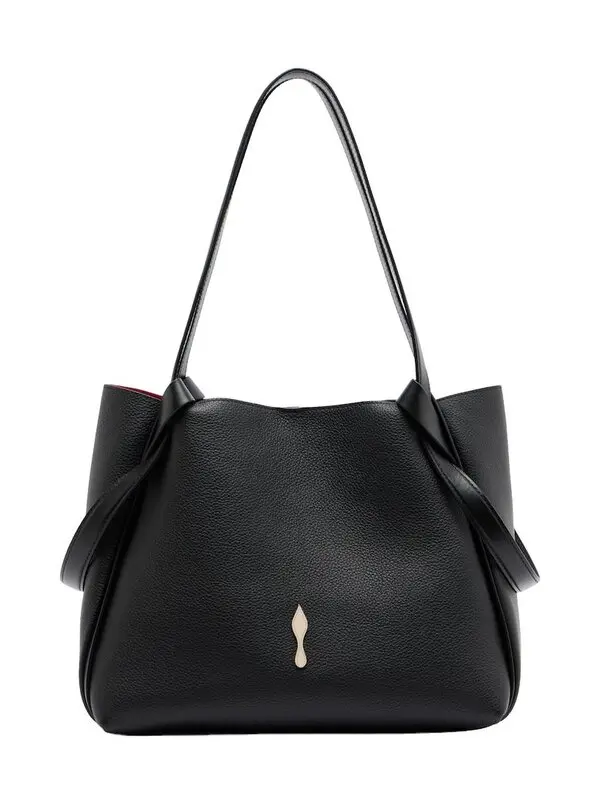 CHRISTIAN LOUBOUTIN Bettina Small Leather Tote Bag - Black