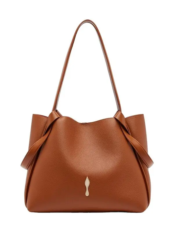 CHRISTIAN LOUBOUTIN Bettina Small Leather Tote Bag - Brown