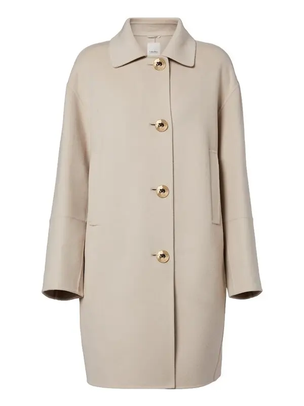 Max Mara Virgin Wool Coat - Beige