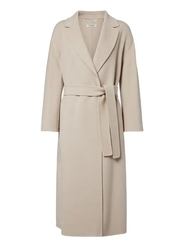 Max Mara Wool Wrap Coat - Beige