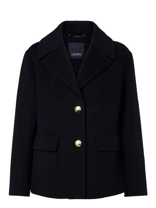 Max Mara Virgin Wool Jacket - Blue