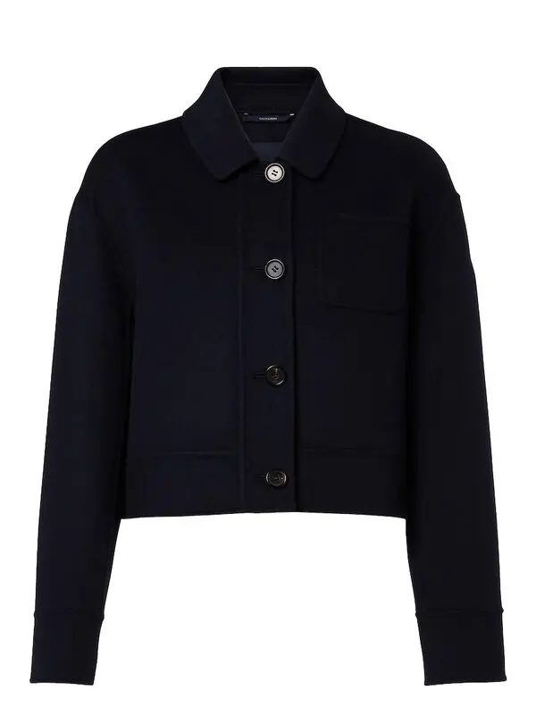 Max Mara Virgin Wool Jacket - Blue