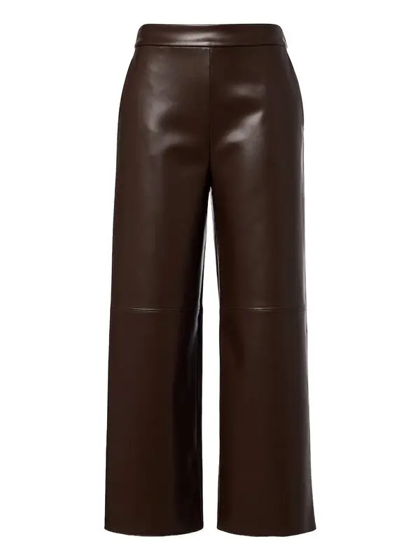 Max Mara Wide-leg Pants In Dark - Brown