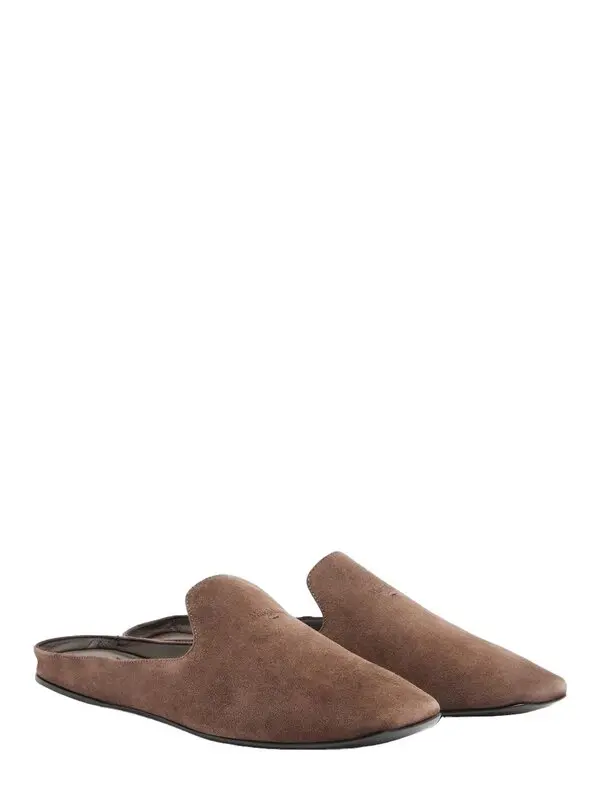 Max Mara Suede Mules - Brown