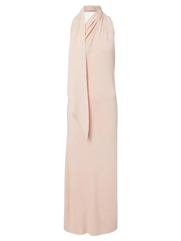 Altuzarra Mitchell Scarf-detail Midi Dress In Blossom - Pink