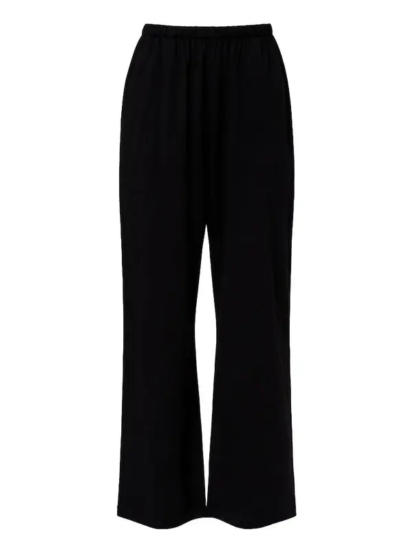Wardrobe.NYC Cotton Pajama Pants - Black