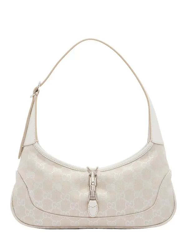 Gucci Jackie Slim Medium Gg Canvas Shoulder Bag - Beige