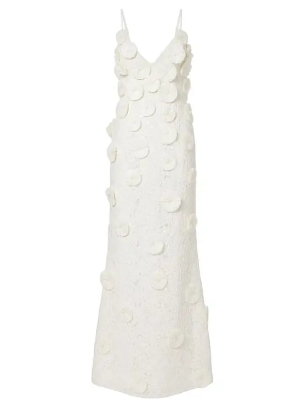 Simkhai Maven Embellished Gown - White