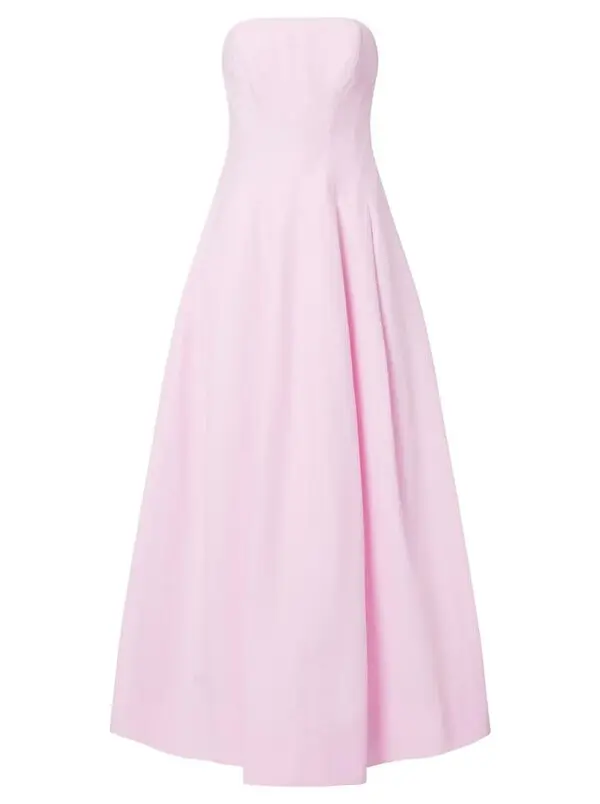 Simkhai Avril Cotton-blend Bustier Gown - Pink