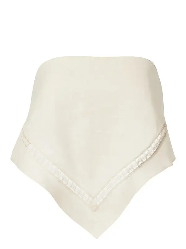 Simkhai Linen-blend Top - Beige