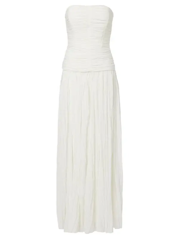 Simkhai Danielle Jersey Bustier Gown - White